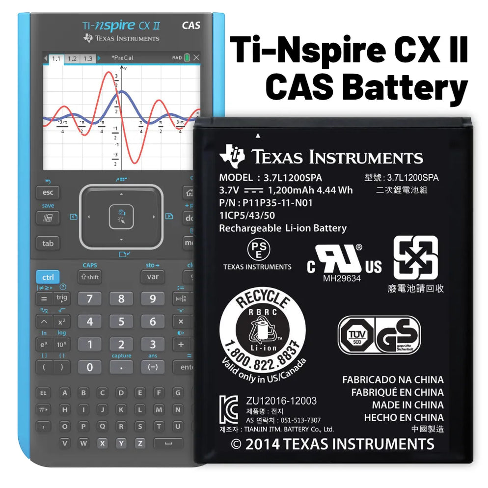Replacement Battery for the Ti-Nspire CX II and CX II CAS Calculators