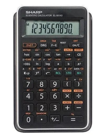 Sharp EL-501X2BWH - Scientific Calculator