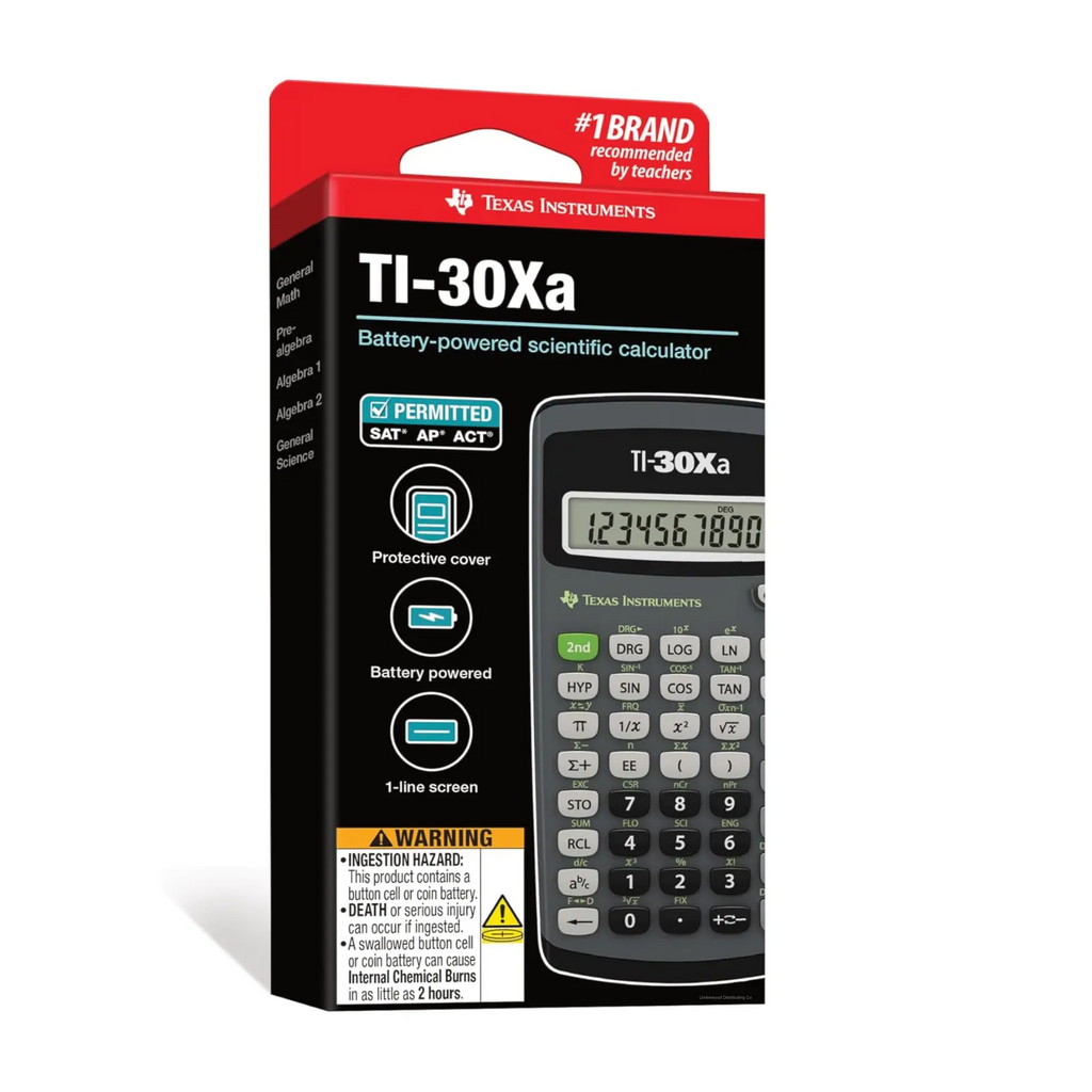 Scientific TI-30 XA | TI Calculator Basic | SAT Math Calculator