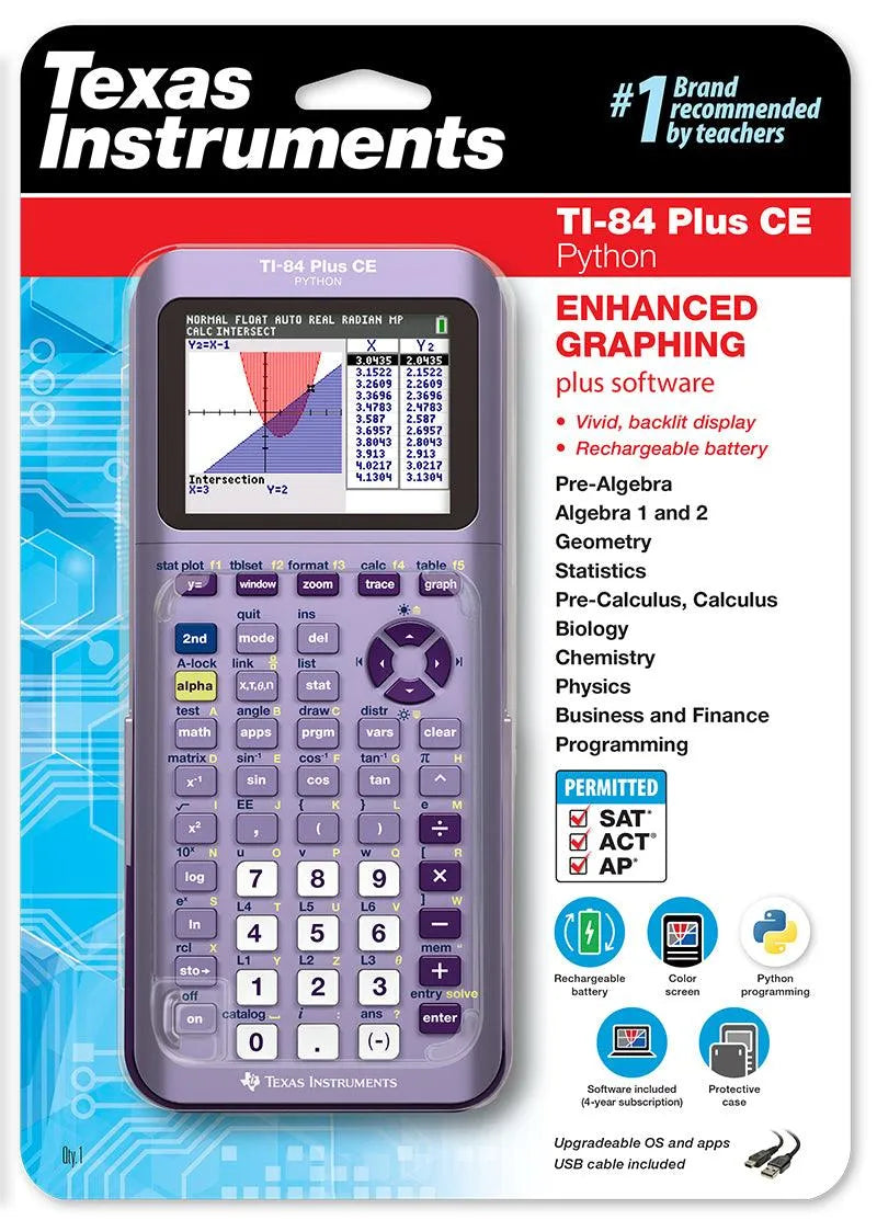 Texas Instruments Ti-84 Plus CE Graphing Calculator - Infinity Iris
