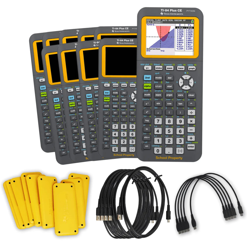 Texas Instruments Yellow Calculators | School Calculators