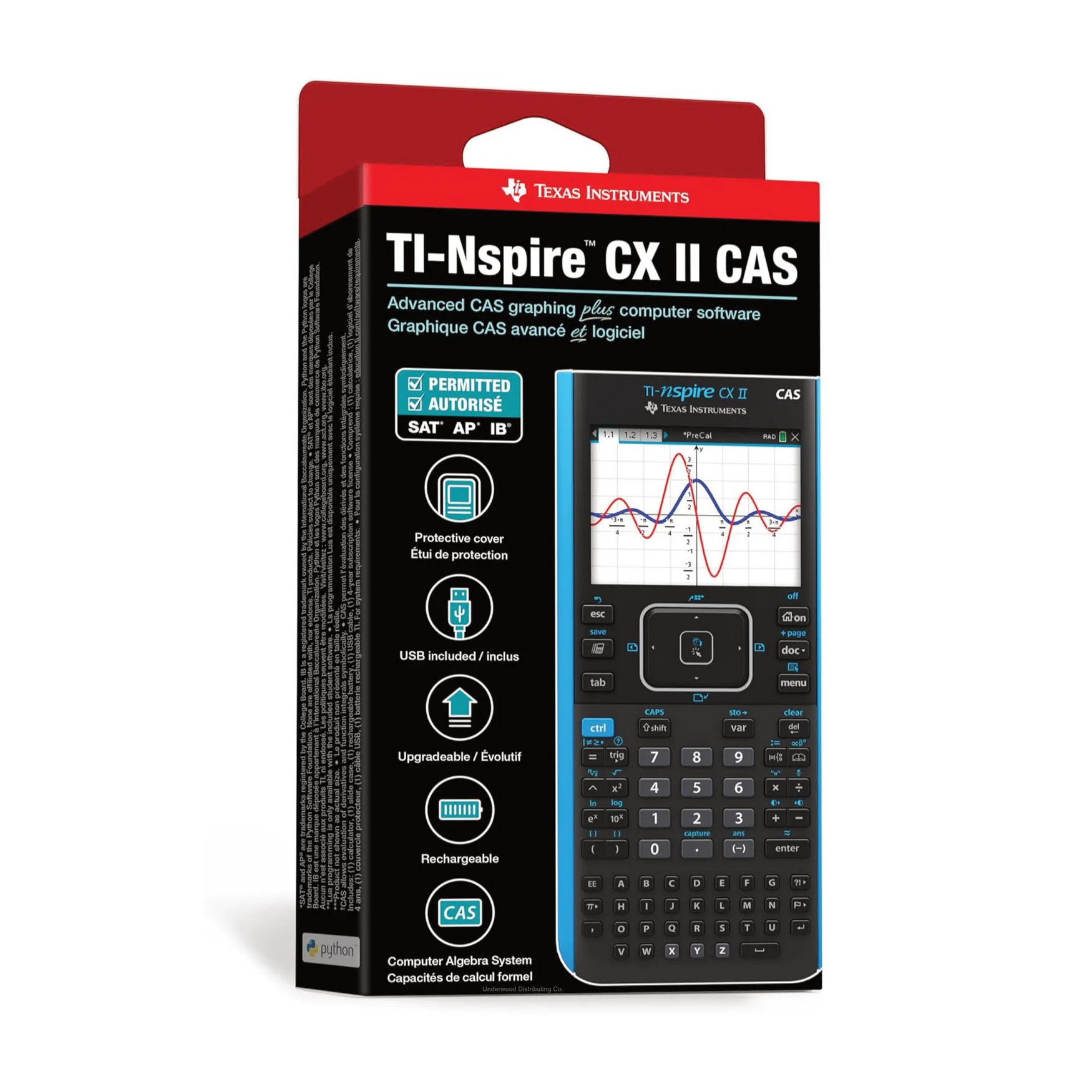 TI-Nspire CX II CAS Handheld Graphing Calculator